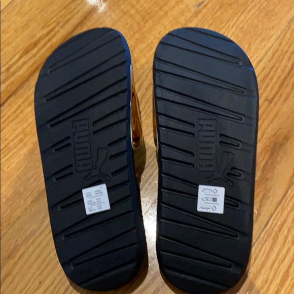 Puma | Shoes | Nwt Authentic Rose Gold And Black Puma Slides | Poshmark
